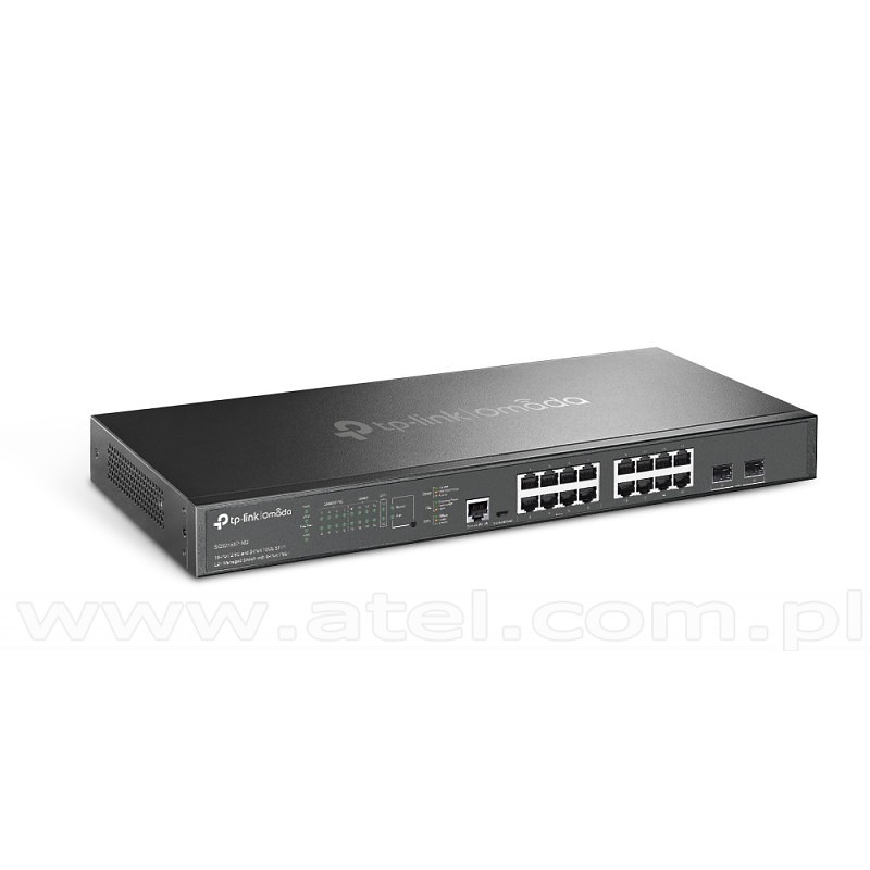 Managed switch, 16x 2,5G, 2 slide-in 10G SFP+ slot, PoE+, 19" (TP-Link ...