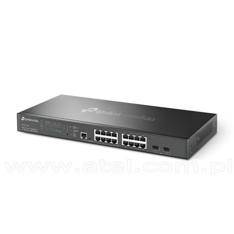Managed switch, 16x 2,5G, 2 slide-in 10G SFP+ slot, PoE+, 19" (TP-Link ...