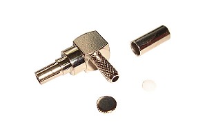 MCX, MC CARD, TS9, CRC9 Connectors » CRC9 male connector, 90°, crimp ...